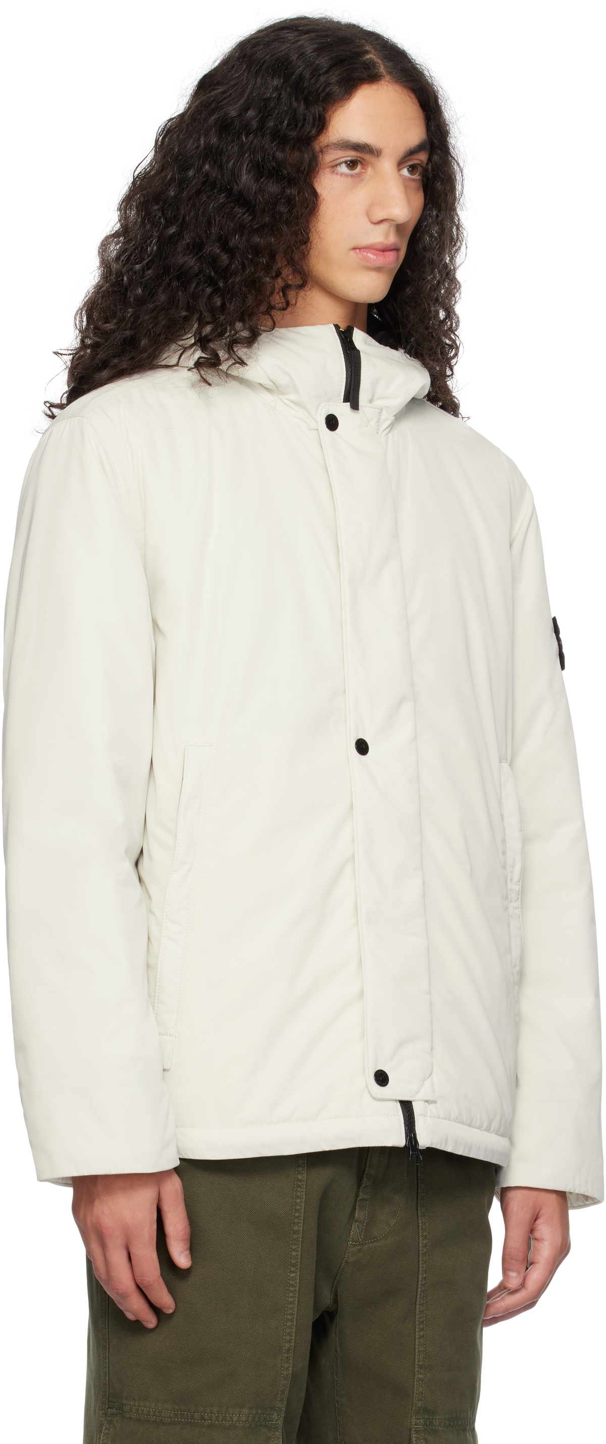 Stone Island Off-White 43426 Micro Twill Jacket Stone Island