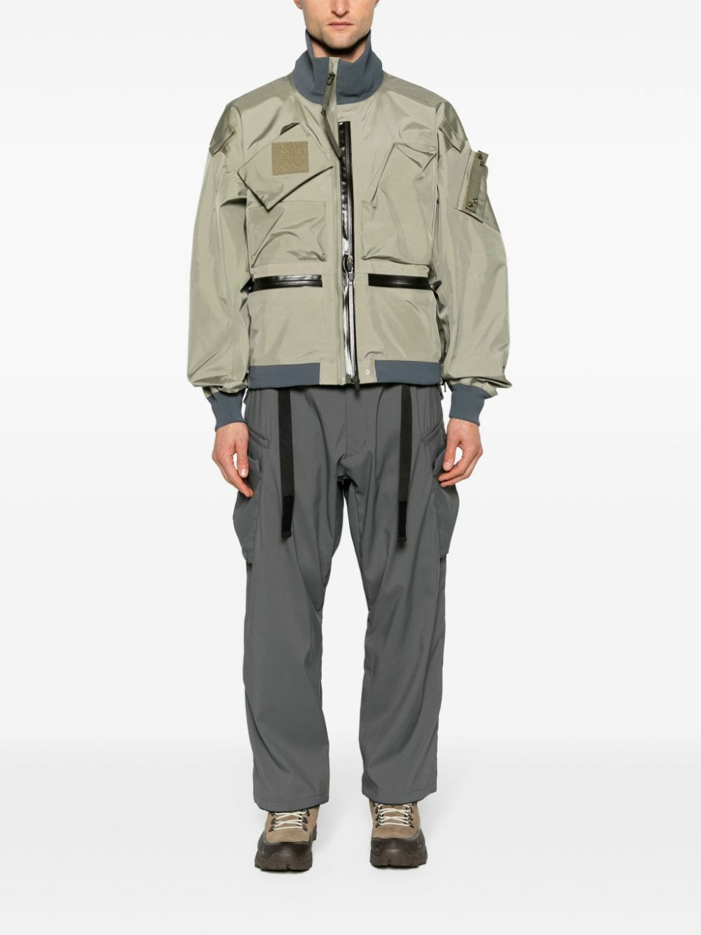 ACRONYM Green Zip-Pocket Bomber Jacket Acronym