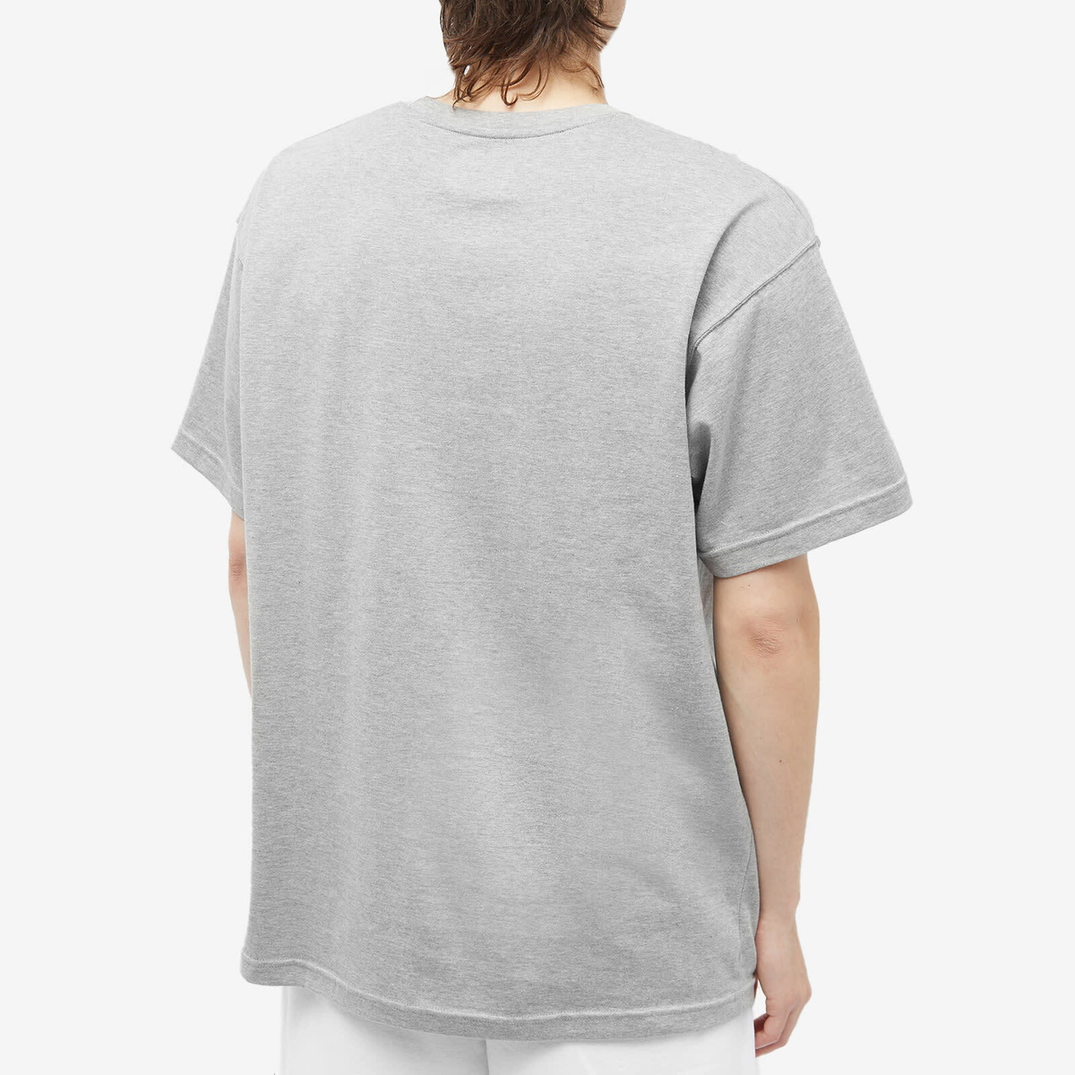 WTAPS Men's 9 WTVUA Collar Logo T-Shirt in Ash Grey WTAPS