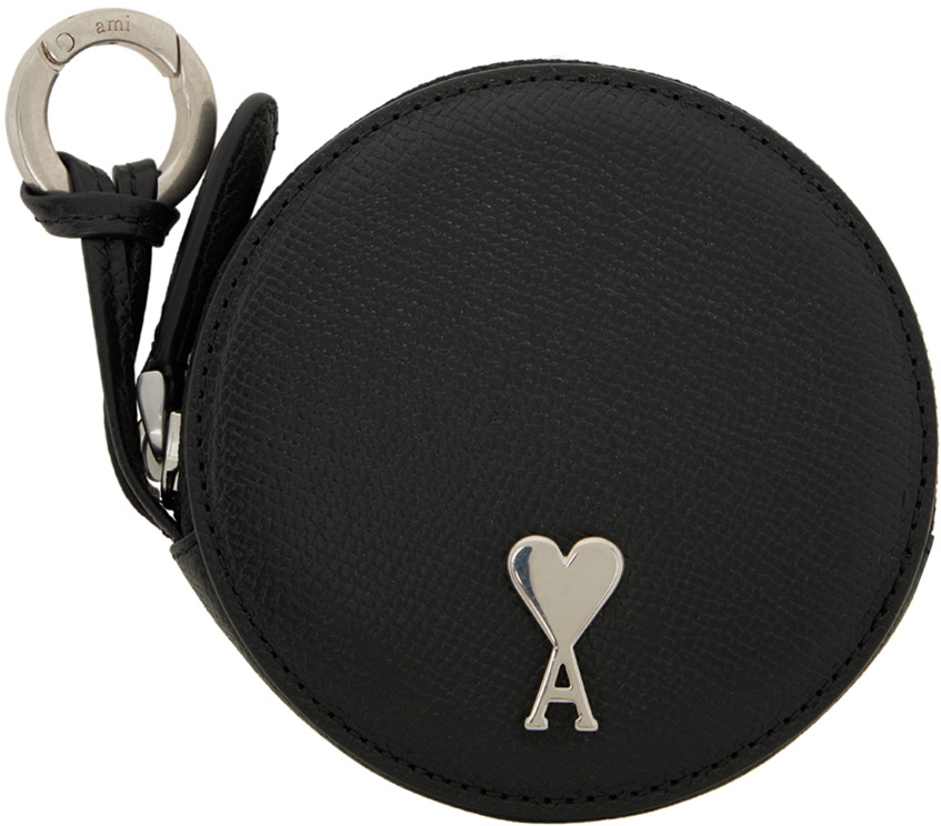 AMI Paris Black Round Paris Paris Wallet AMI