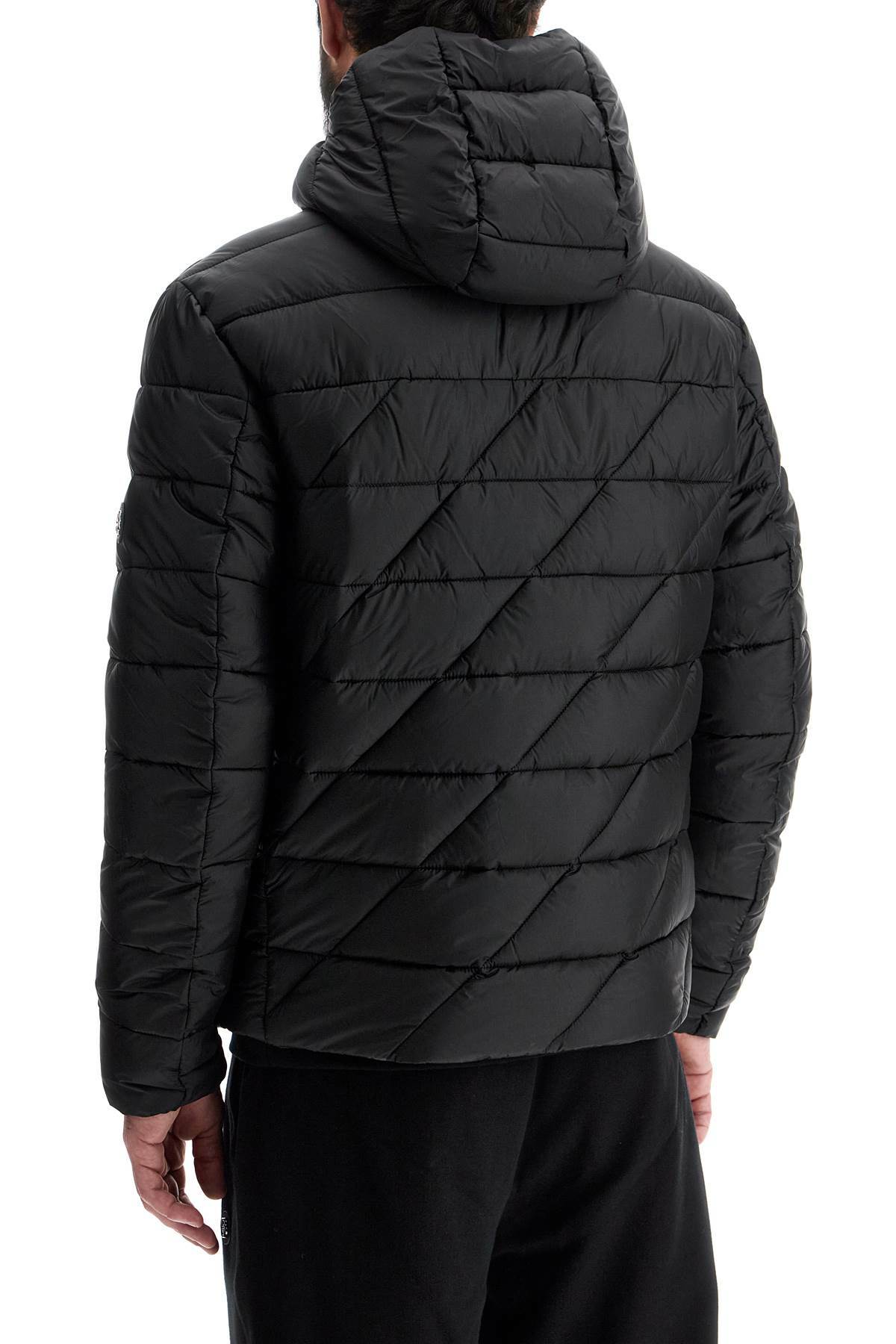 BOSS lightweight down jacket with hood Black BOSS