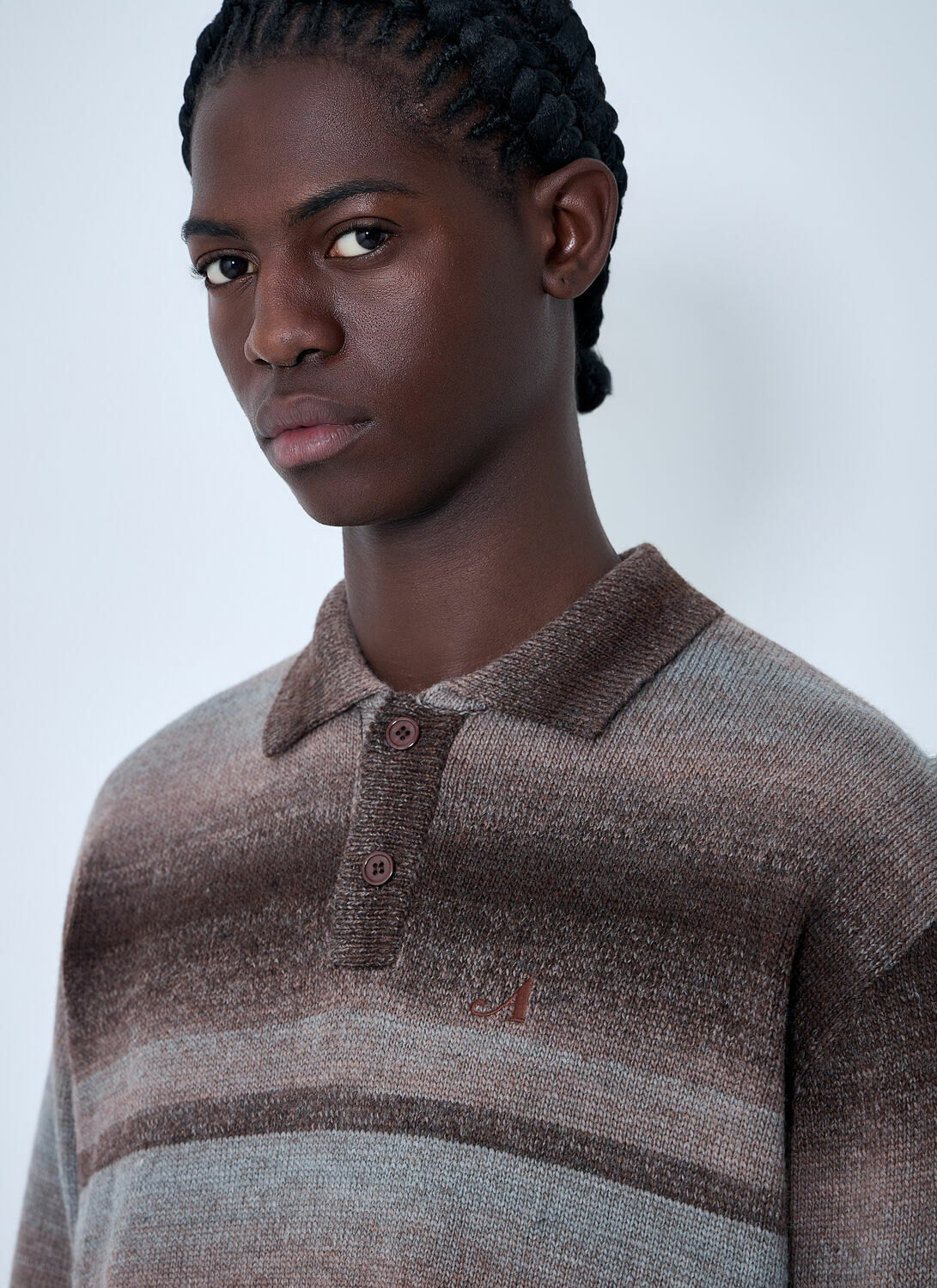 Awake NY Striped Polo Sweater Awake NY