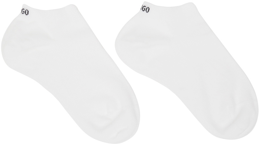 Hugo Six-Pack White Embroidered Socks Hugo Boss