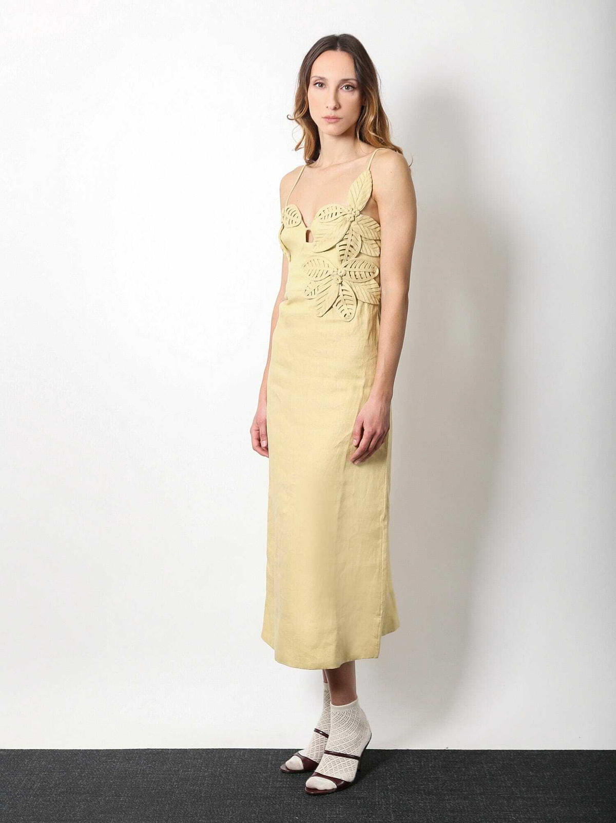 Farm Rio Linen Dress With Cotton Lining Farm Rio