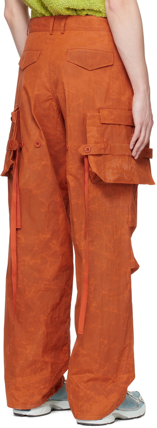 Andersson Bell Orange Fatani Crack Cargo Pants Andersson Bell