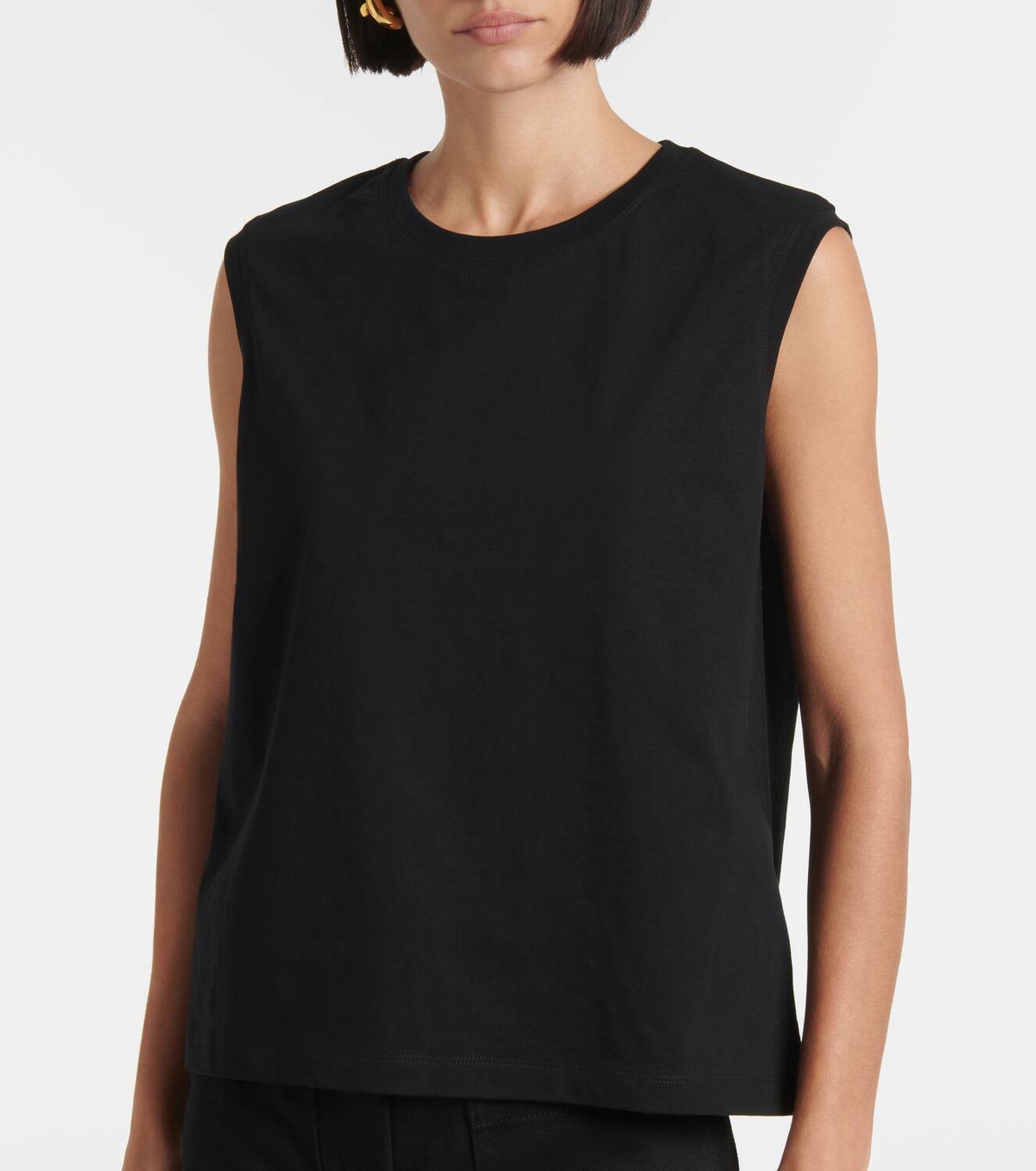 Victoria Beckham Cotton jersey tank top Victoria Beckham