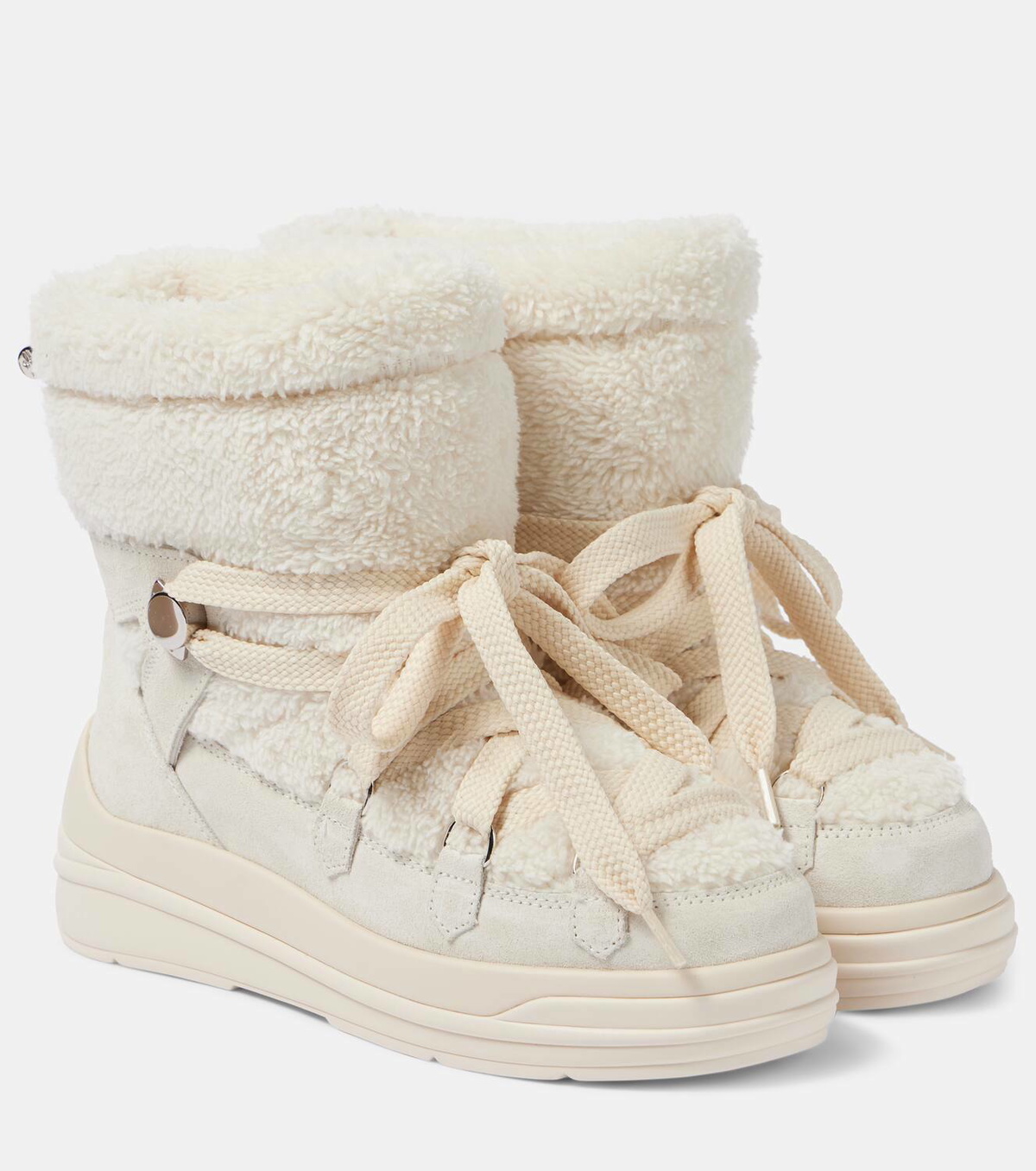 Moncler Insolux leather-trimmed snow boots Moncler