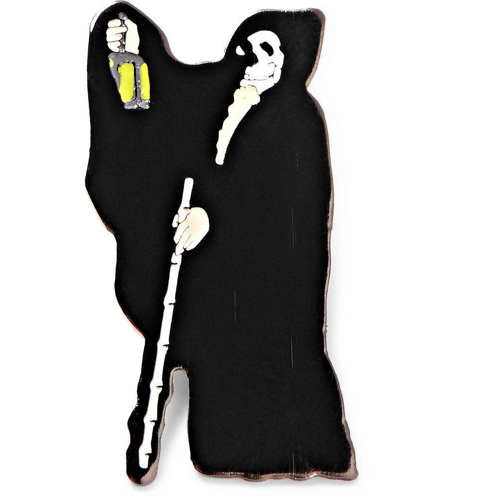 Undercover - Grim Reaper Enamelled Metal Pin - Black Undercover