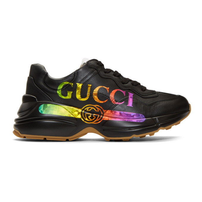Gucci Black Vintage Rython Sneakers Gucci