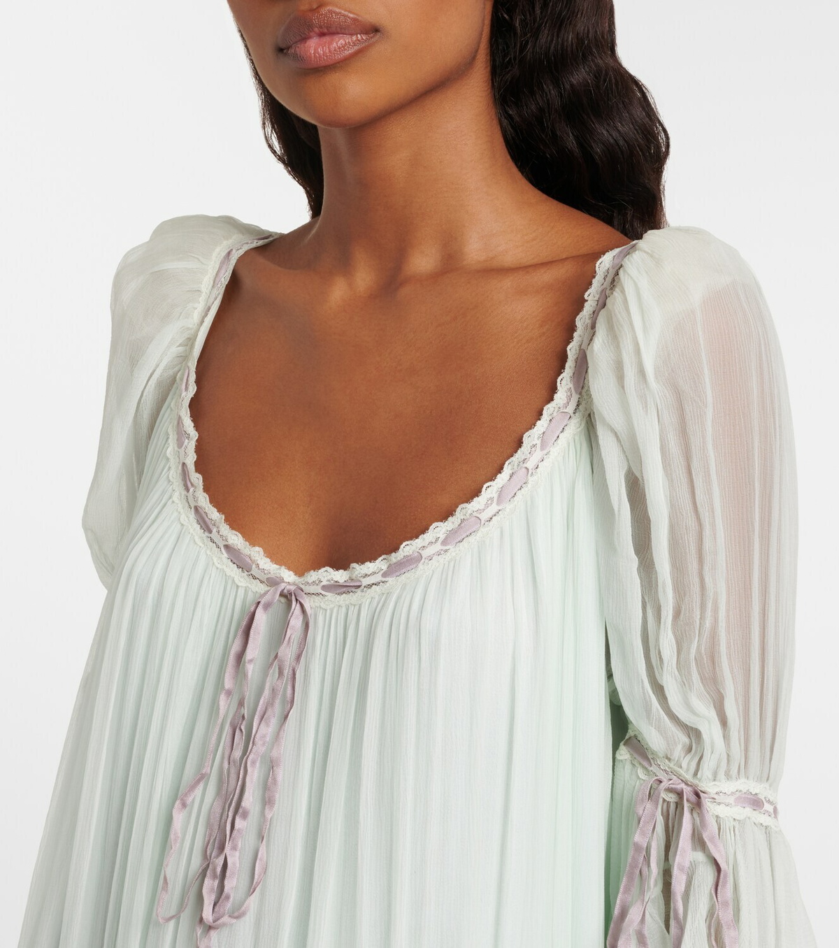 Chloé Ruffled tiered silk muslin gown Chloe