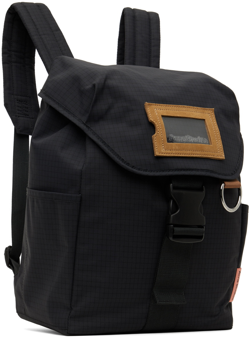 Acne Studios Black Ripstop Nylon Backpack Acne Studios