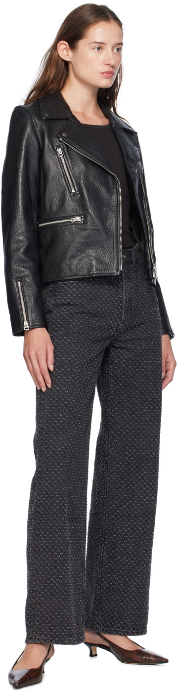 rag & bone Black Arrow Leather Jacket Rag and Bone