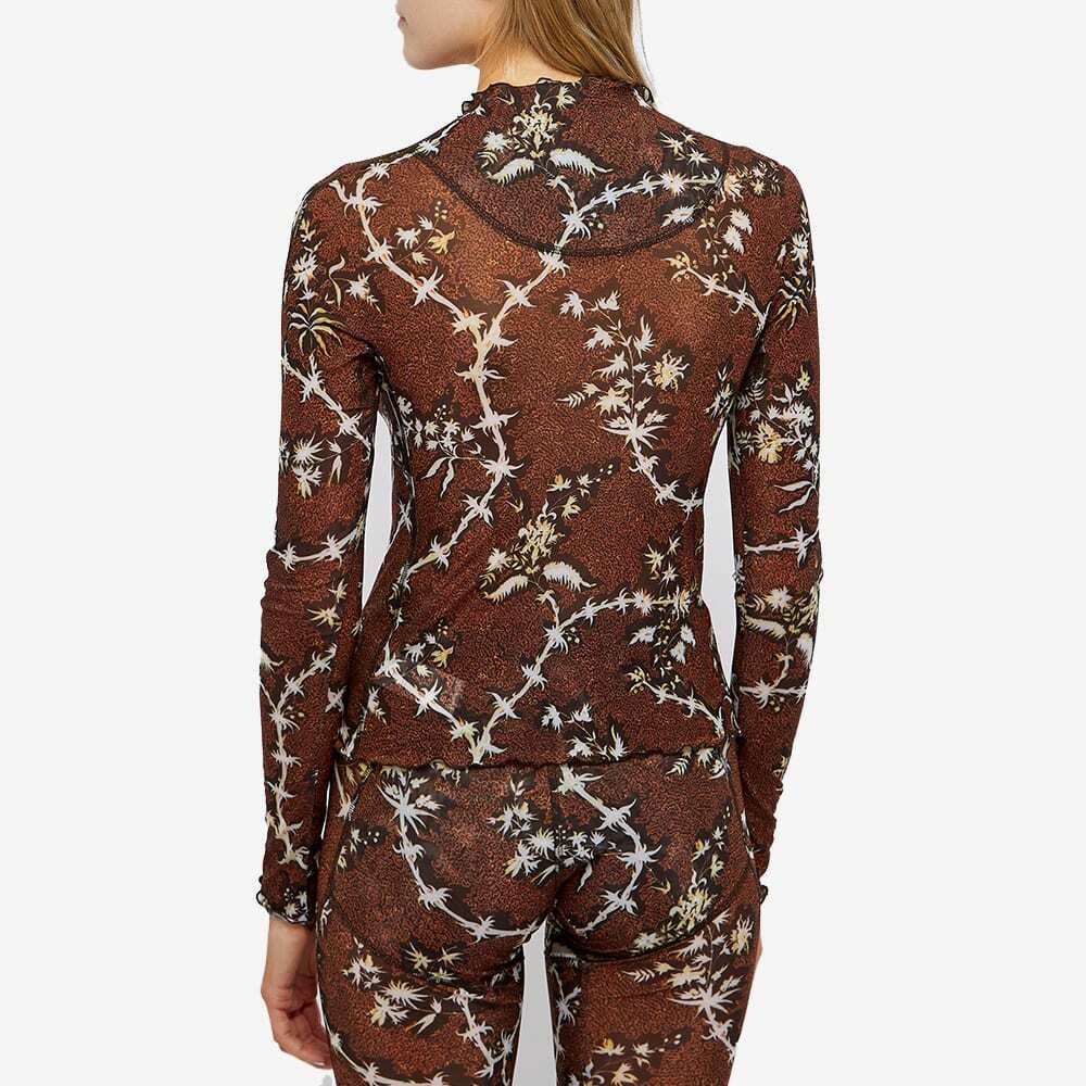 KNWLS Women's Halcyon Mesh Top in Thorny Brown KNWLS