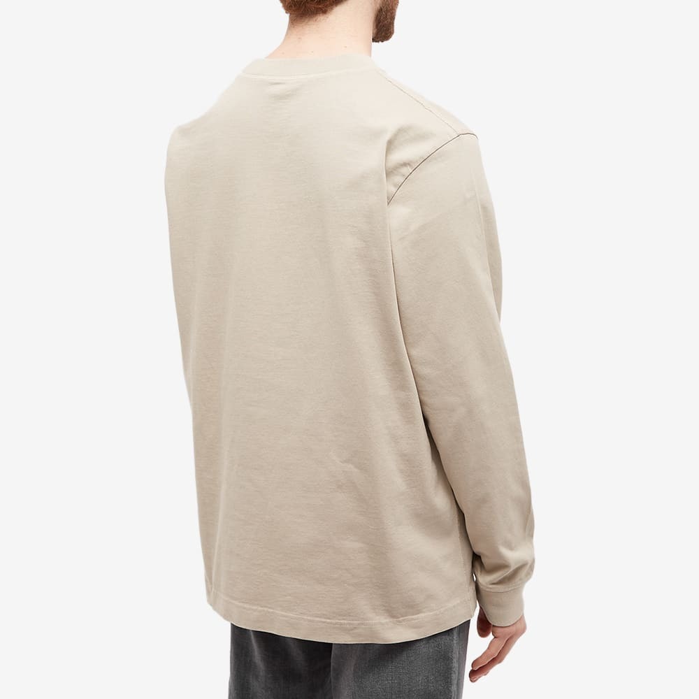 Acne Studios Men's Long Sleeve Erwin Stamp T-Shirt in Oyster Grey Acne ...