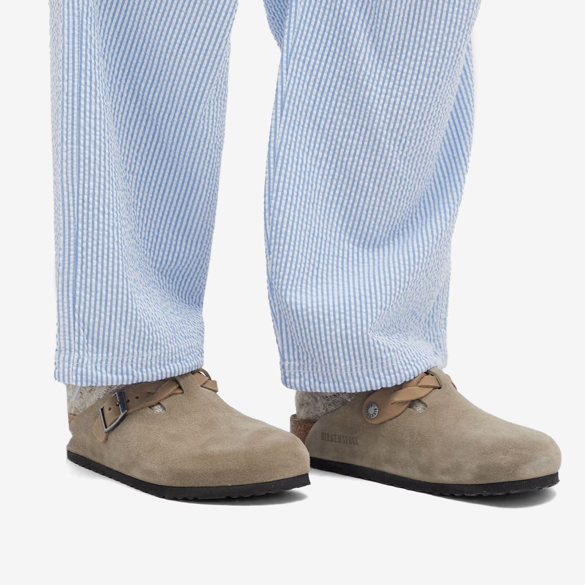 Birkenstock Women's Boston Braided Clog - Taupe Birkenstock