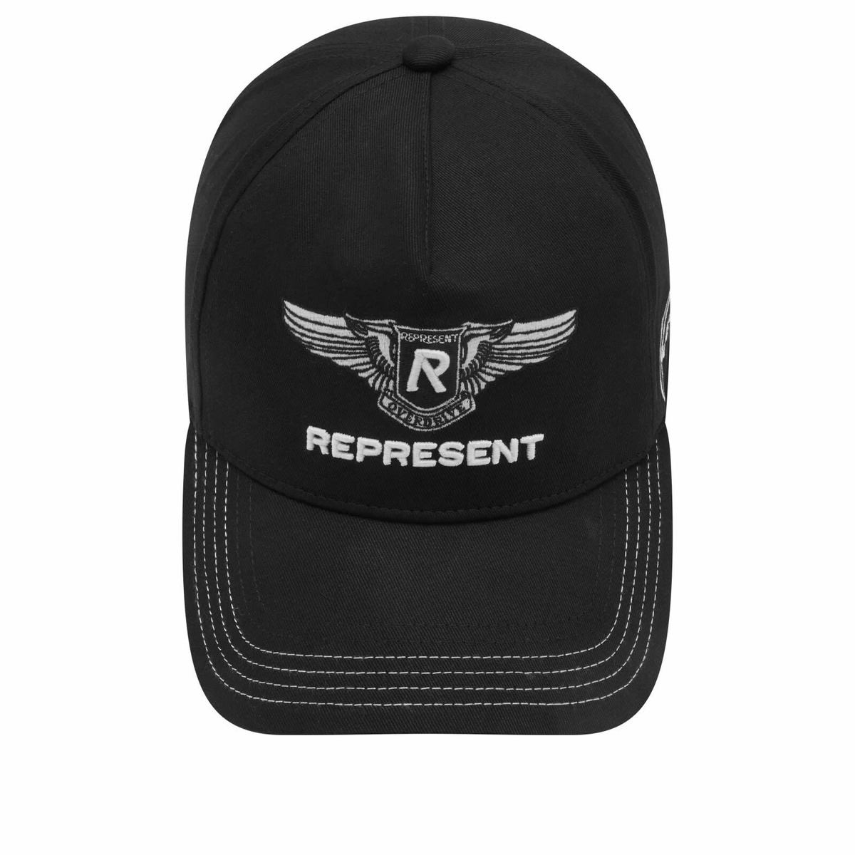 Represent Men's Overdrive Badge Cap in Jet Black Represent