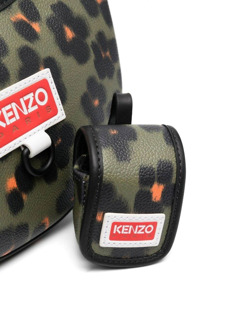 KENZO - Leopard Print Shoulder Bag Kenzo