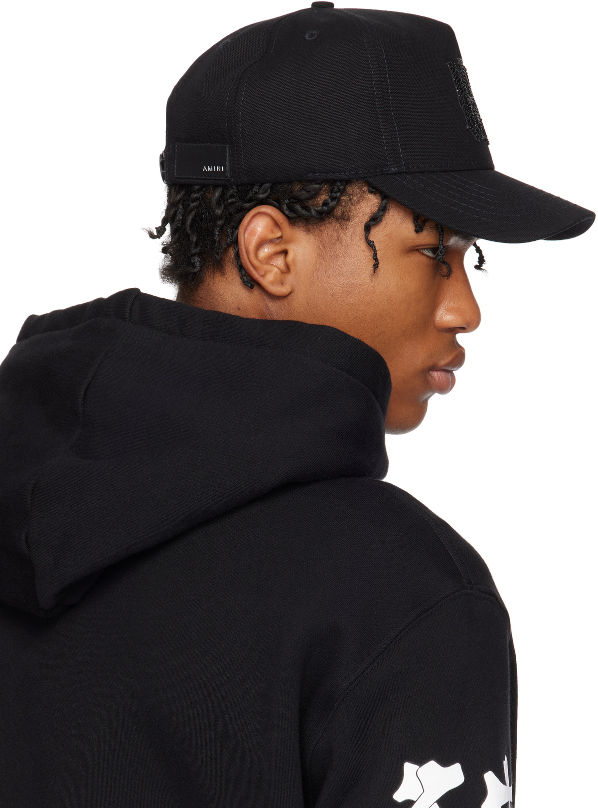 AMIRI Black 'MA' Crystal Cap Amiri
