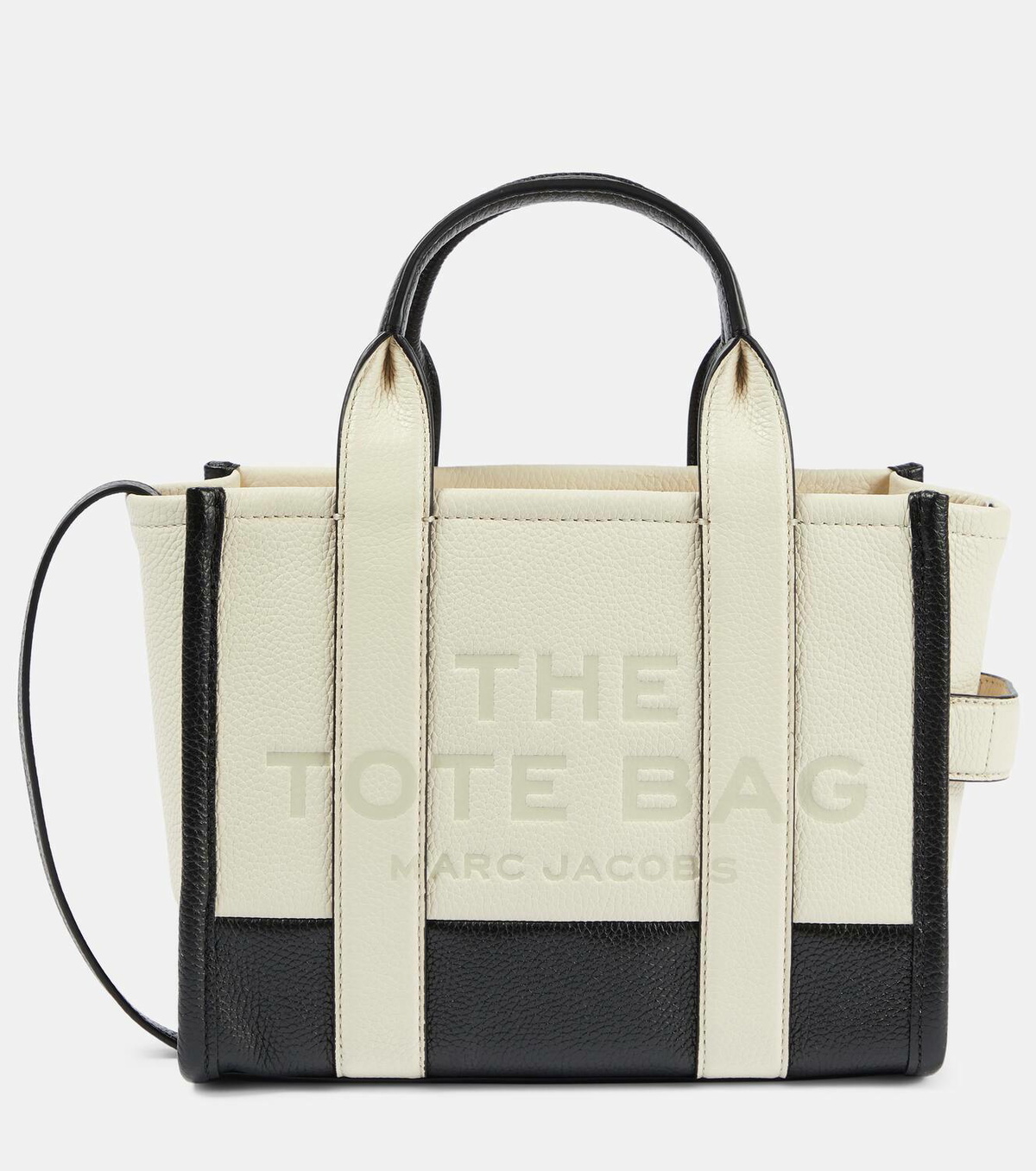 Marc Jacobs The Small colorblocked leather tote bag Marc Jacobs