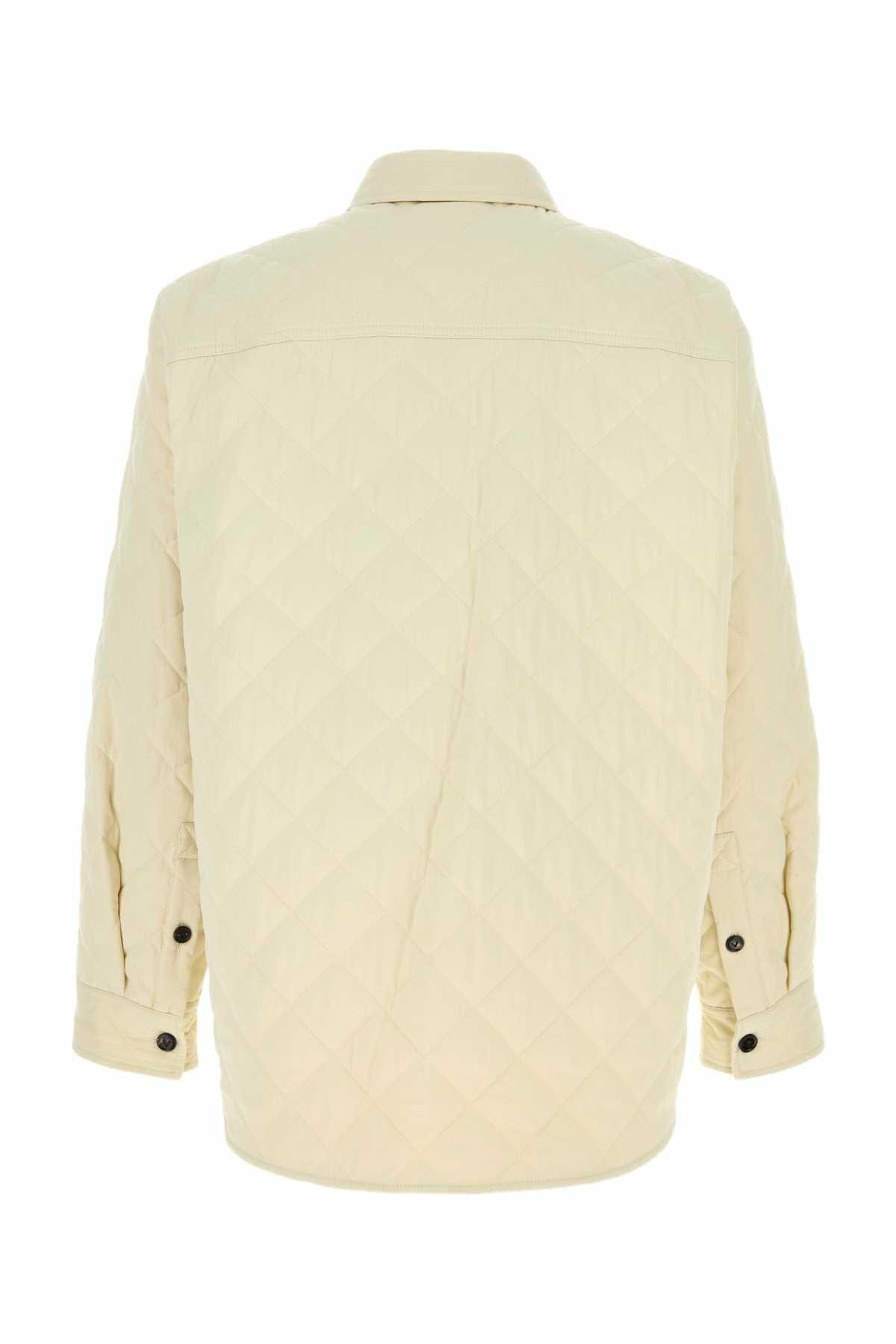 Bottega Veneta Ivory Tech Cotton Jacket Bottega Veneta