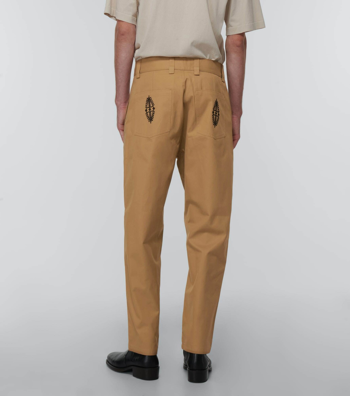 Adish - Embroidered cotton pants ADISH