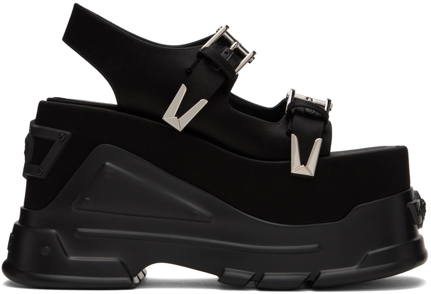 Versace Black Medusa Anthem Platform Sandals Versace