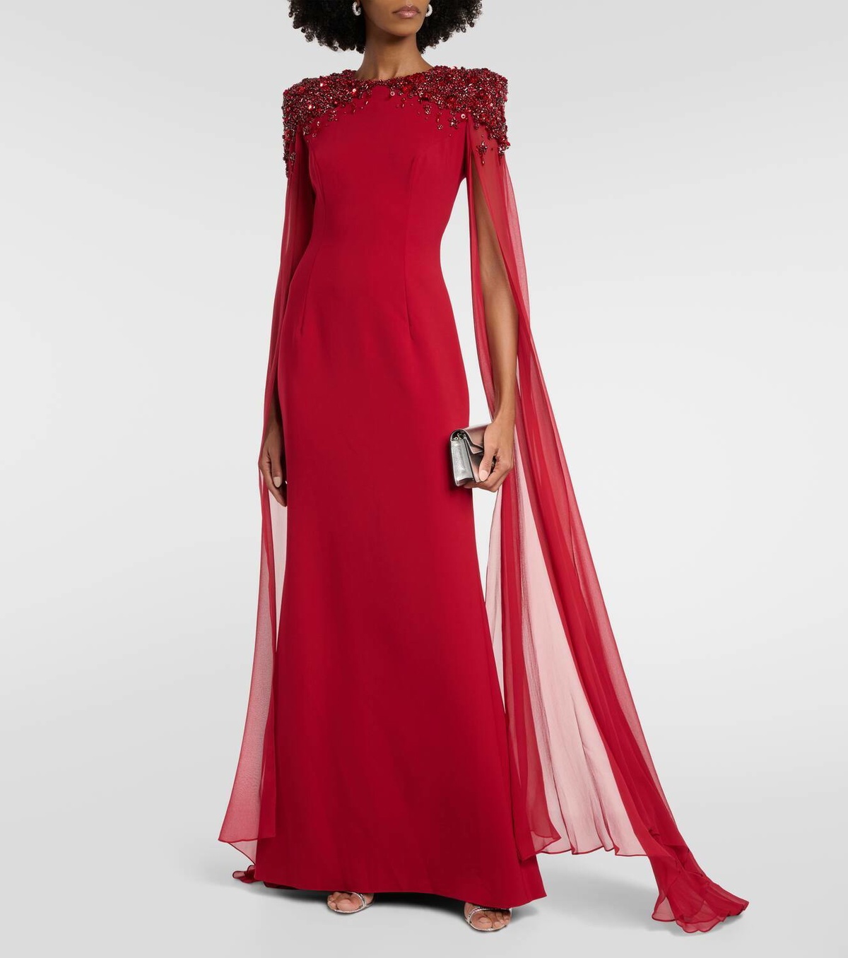 Jenny Packham Jenna embellished caped gown Jenny Packham