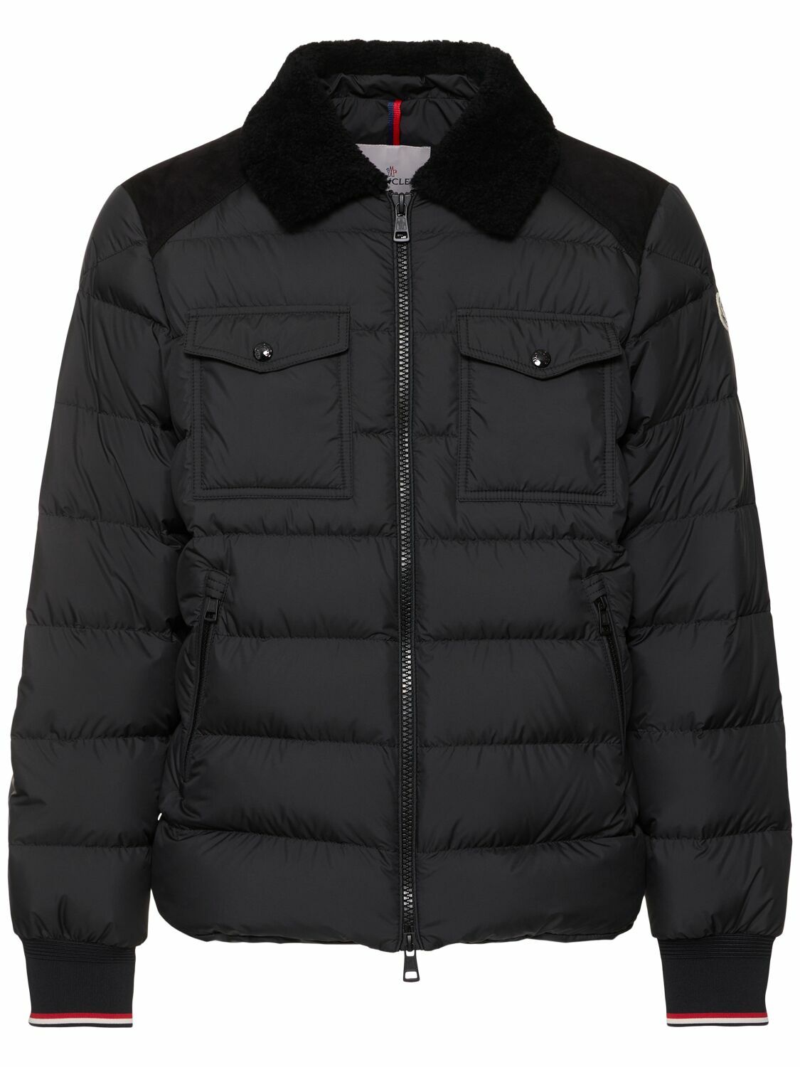MONCLER Jafferau Shearling & Suede Down Coat Moncler