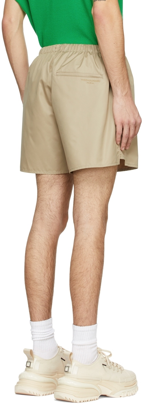 Wooyoungmi Beige Polyester Shorts Wooyoungmi