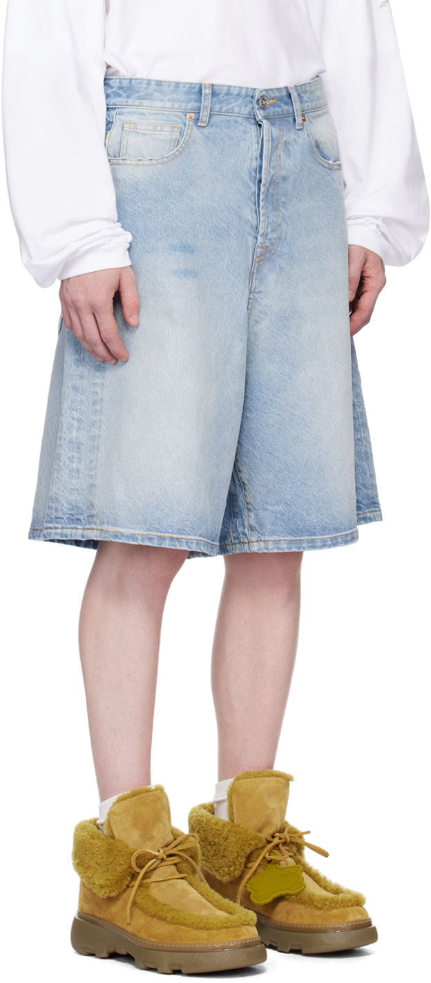 VETEMENTS Blue Big Shape Denim Shorts Vetements