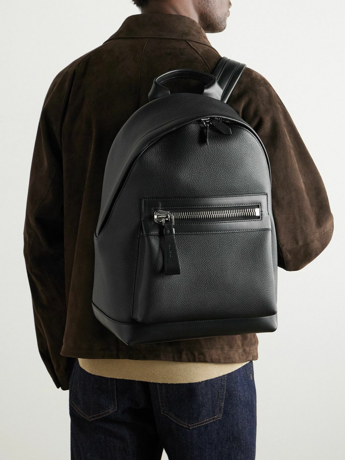 TOM FORD - Buckley Full-Grain Leather Backpack TOM FORD