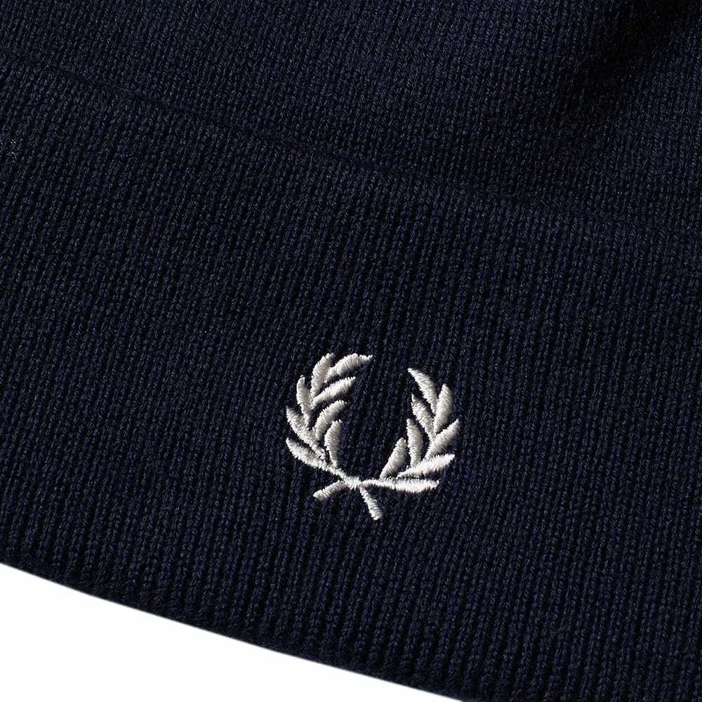 Fred Perry Authentic Men's Merino Wool Beanie in Navy/Snow White Fred ...