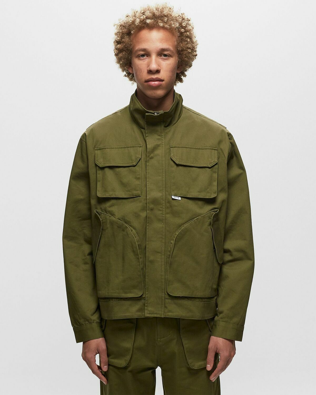 Arte Antwerp Jaden Cargo Jacket Green Denim Jackets Arte Antwerp