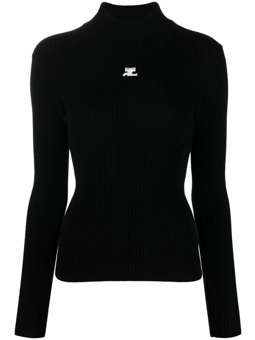 COURRÈGES - Logo Turtle-neck Sweater Courreges