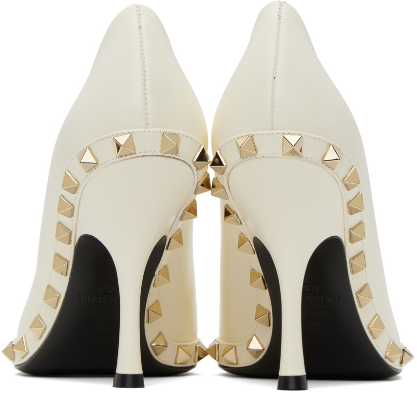 Valentino Garavani Off-White Rockstud Heels Valentino Garavani