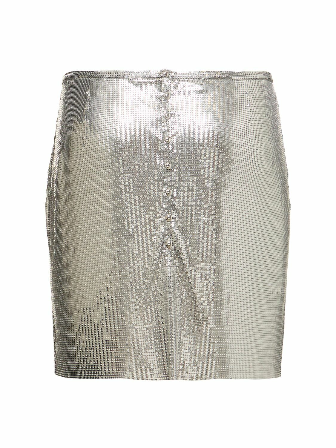 RABANNE Micro Mesh Mini Skirt Paco Rabanne