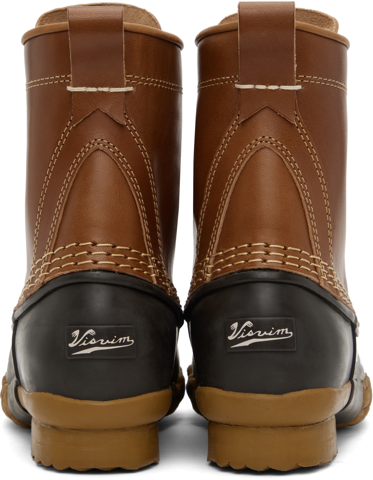 visvim Brown Decoy Duck Mid-Folk Boots Visvim