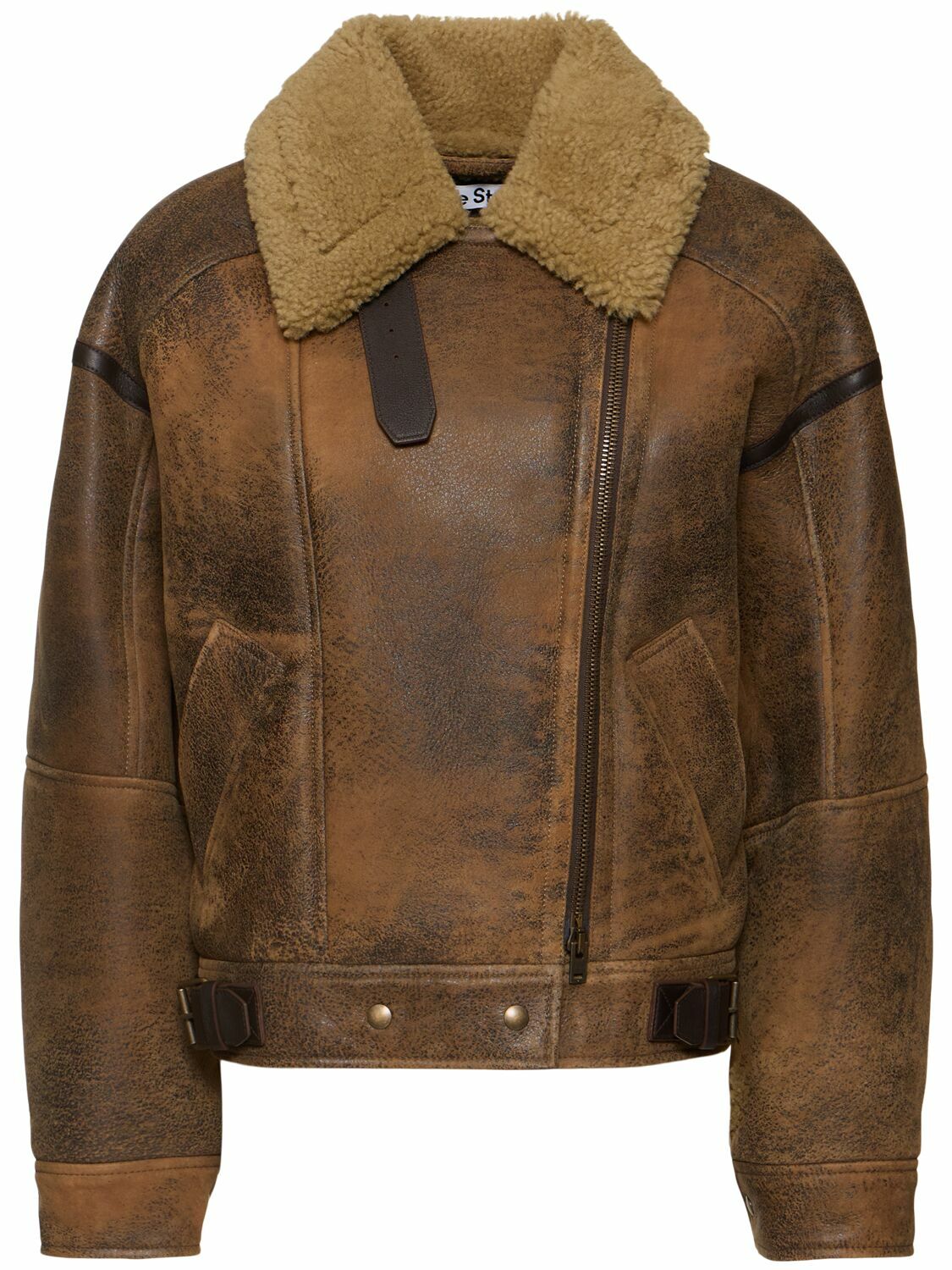 ACNE STUDIOS Lakota Shearling Leather Jacket Acne Studios