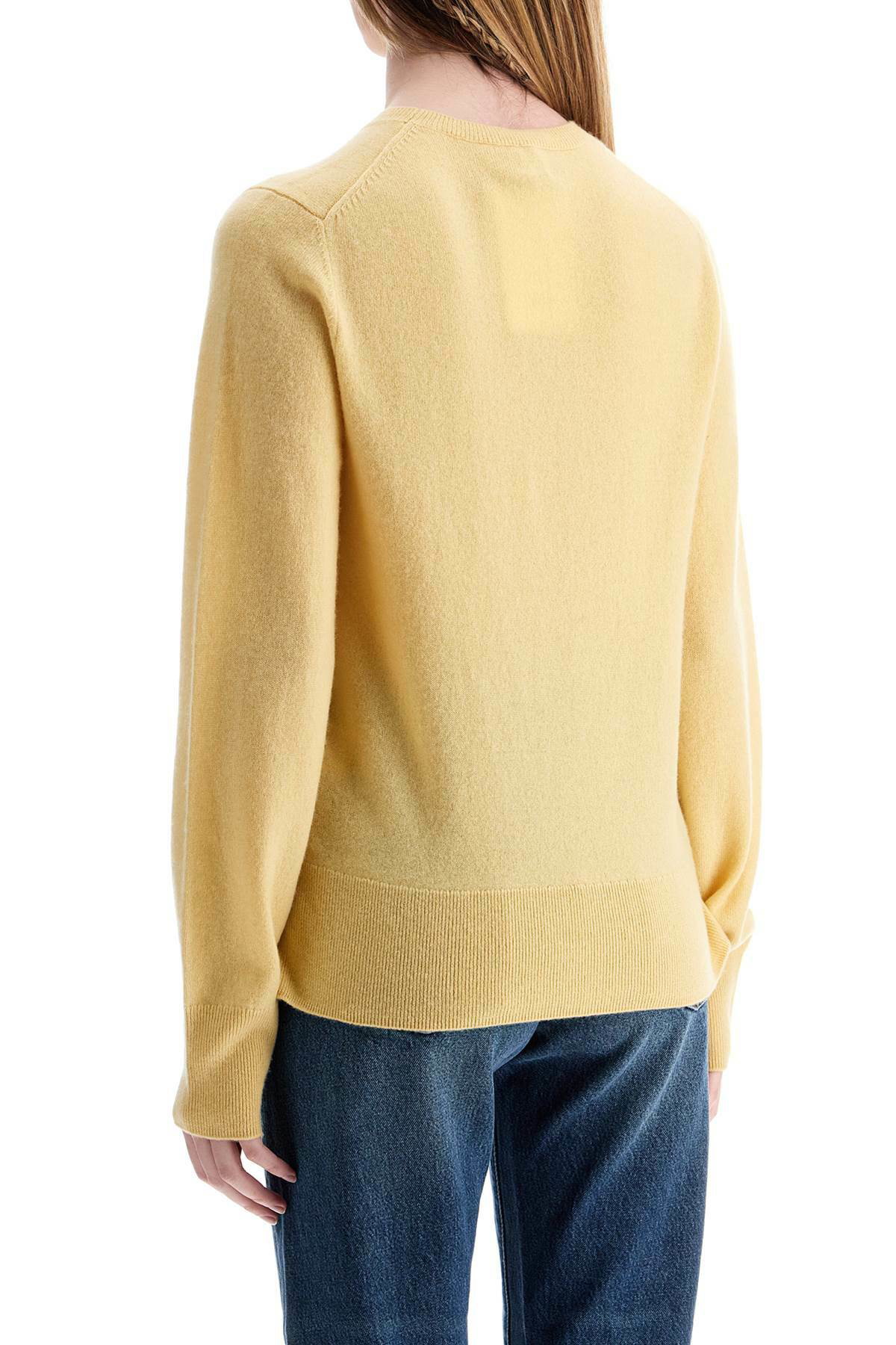 TOTEME soft yellow cashmere sweater crew neck Yellow Toteme