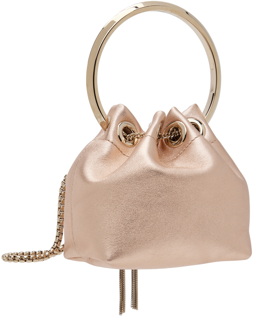 Jimmy Choo Rose Gold Micro Bon Bon Bag Jimmy Choo
