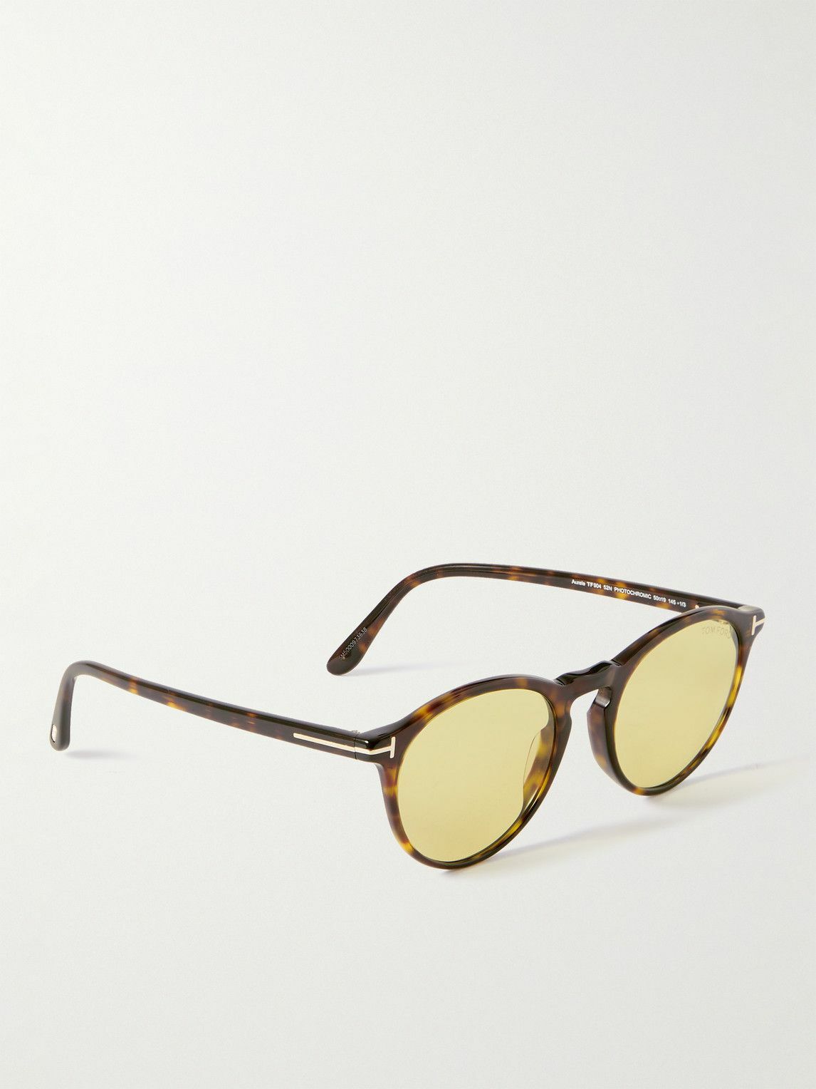 Tom Ford Aurele Round Frame Tortoiseshell Acetate Sunglasses Tom Ford