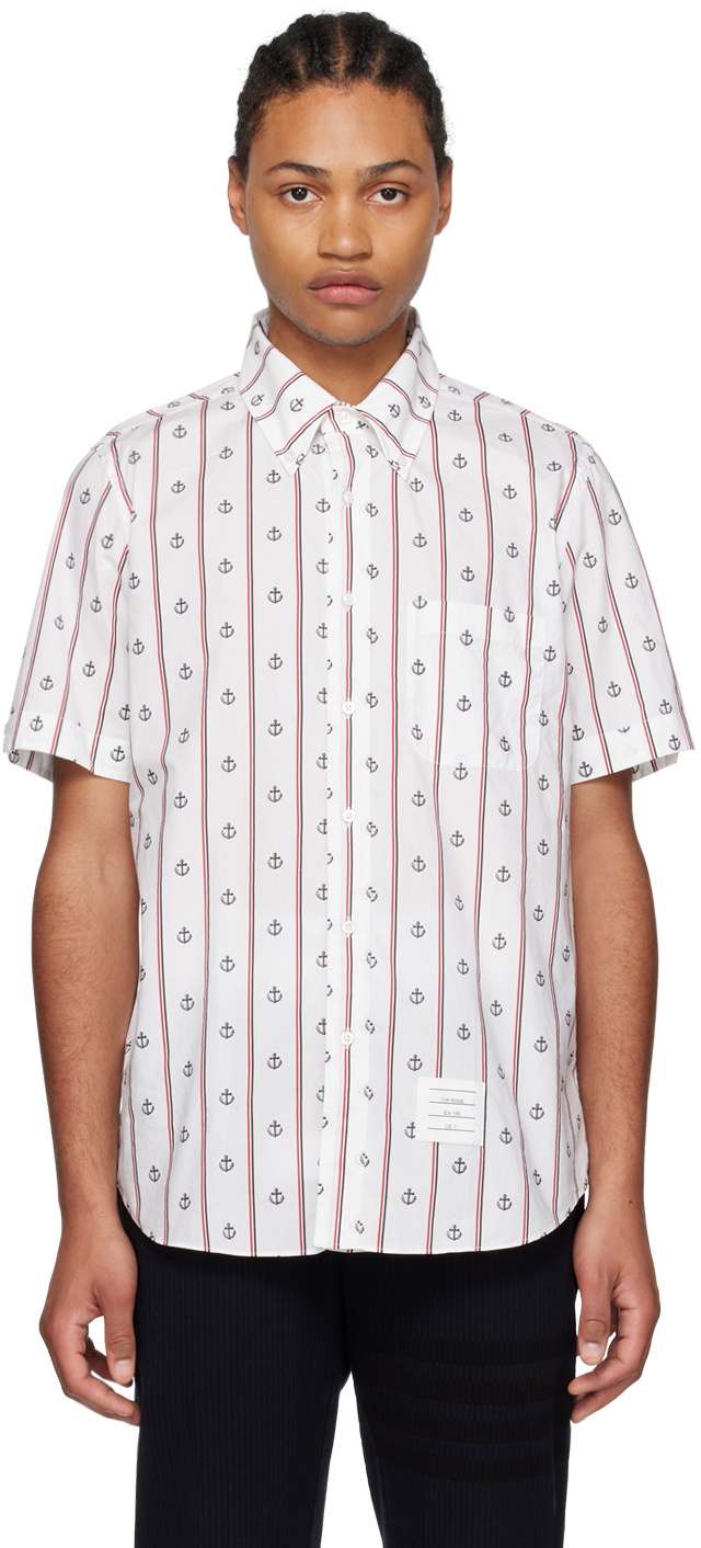 Thom Browne Off-White Anchor Shirt Thom Browne