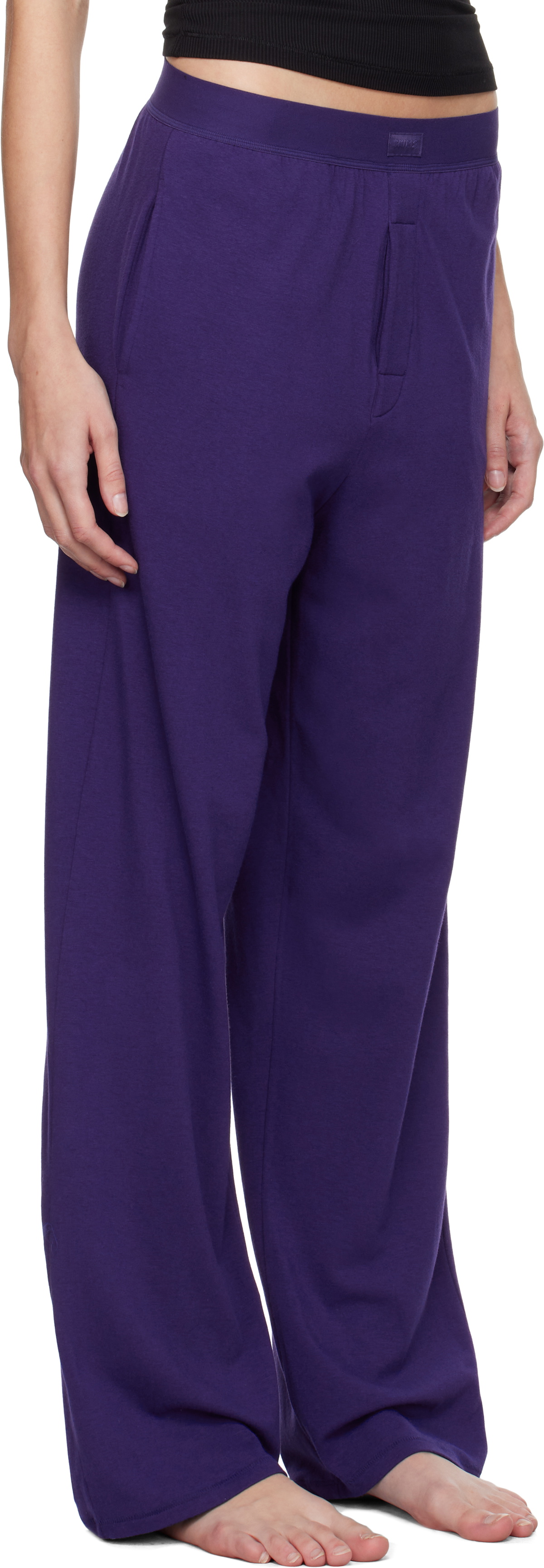 SKIMS Purple Boyfriend Loose Lounge Pants SKIMS