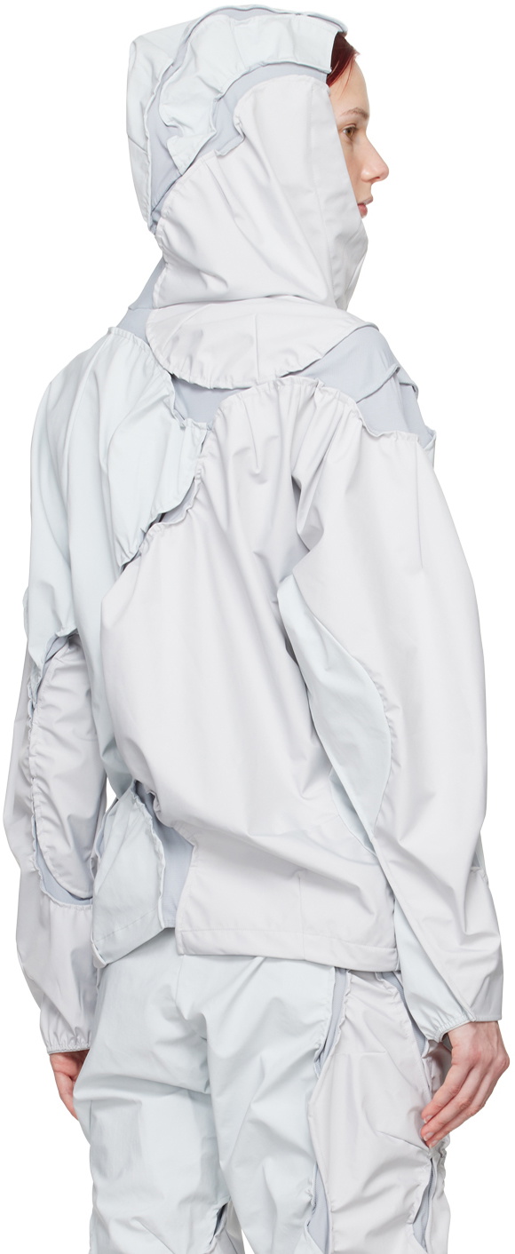 POST ARCHIVE FACTION (PAF) Gray & Blue 6.0 Technical Left Jacket Post ...