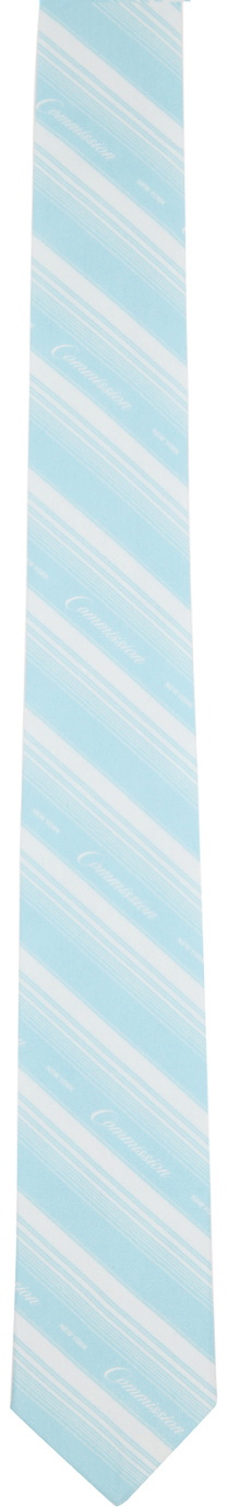 Commission SSENSE Exclusive Blue Neck Tie Commission