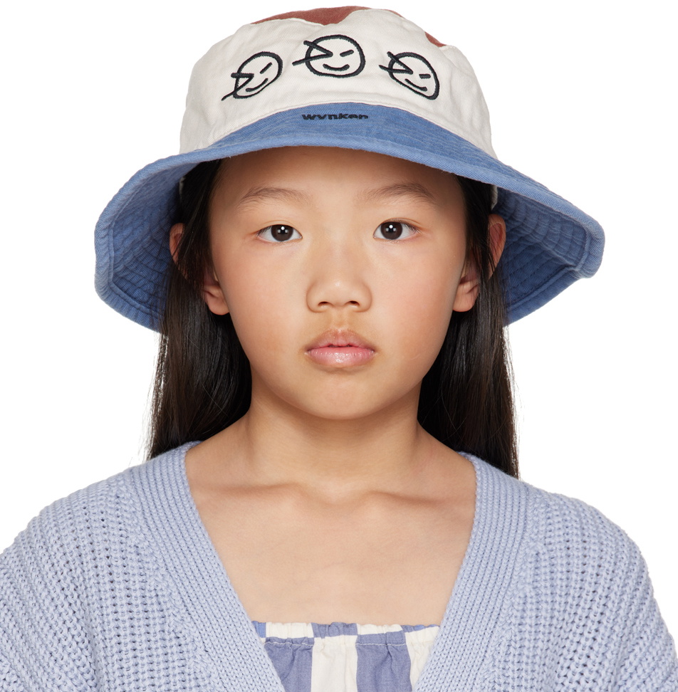 Wynken Kids Multicolor Color Block Bucket Hat Wynken