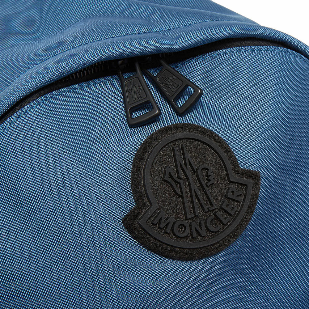 Moncler Men's Pierrick Logo Backpack in Blue Moncler
