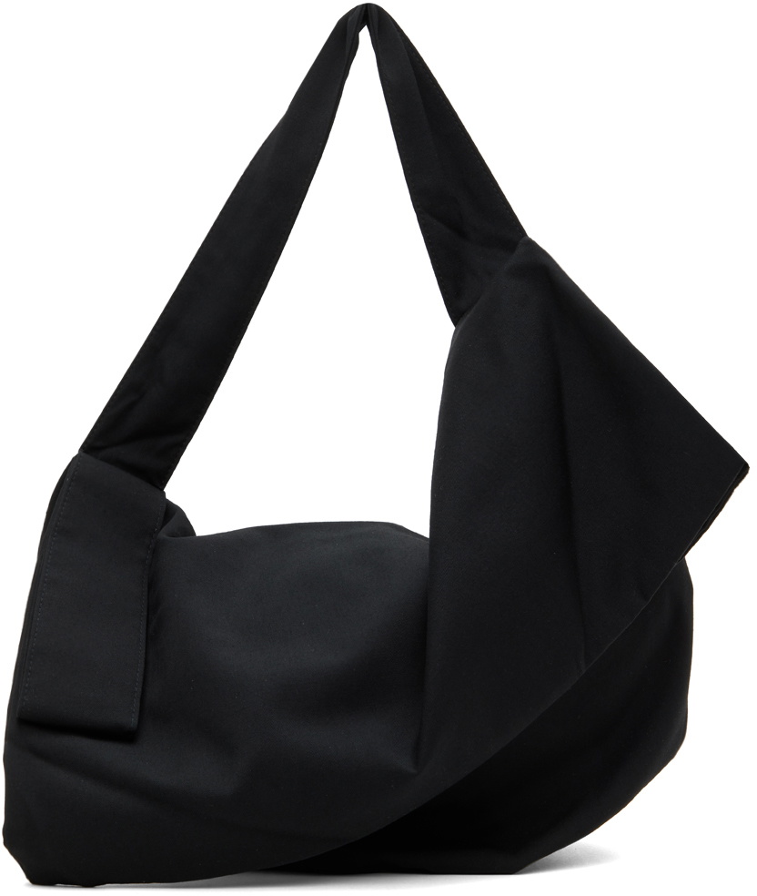 Y's Black Asymmetric Shoulder Bag Ys