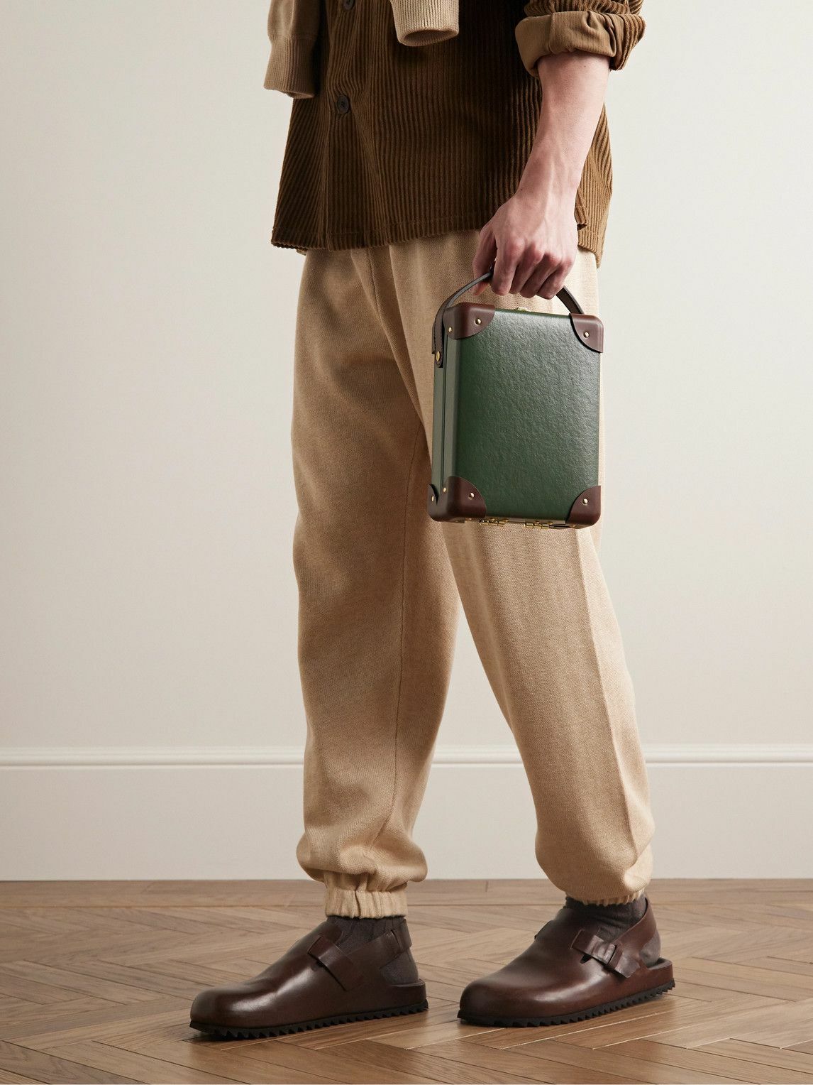 Globe-Trotter - Centenary Leather-Trimmed Vulcanised Fibreboard Three ...