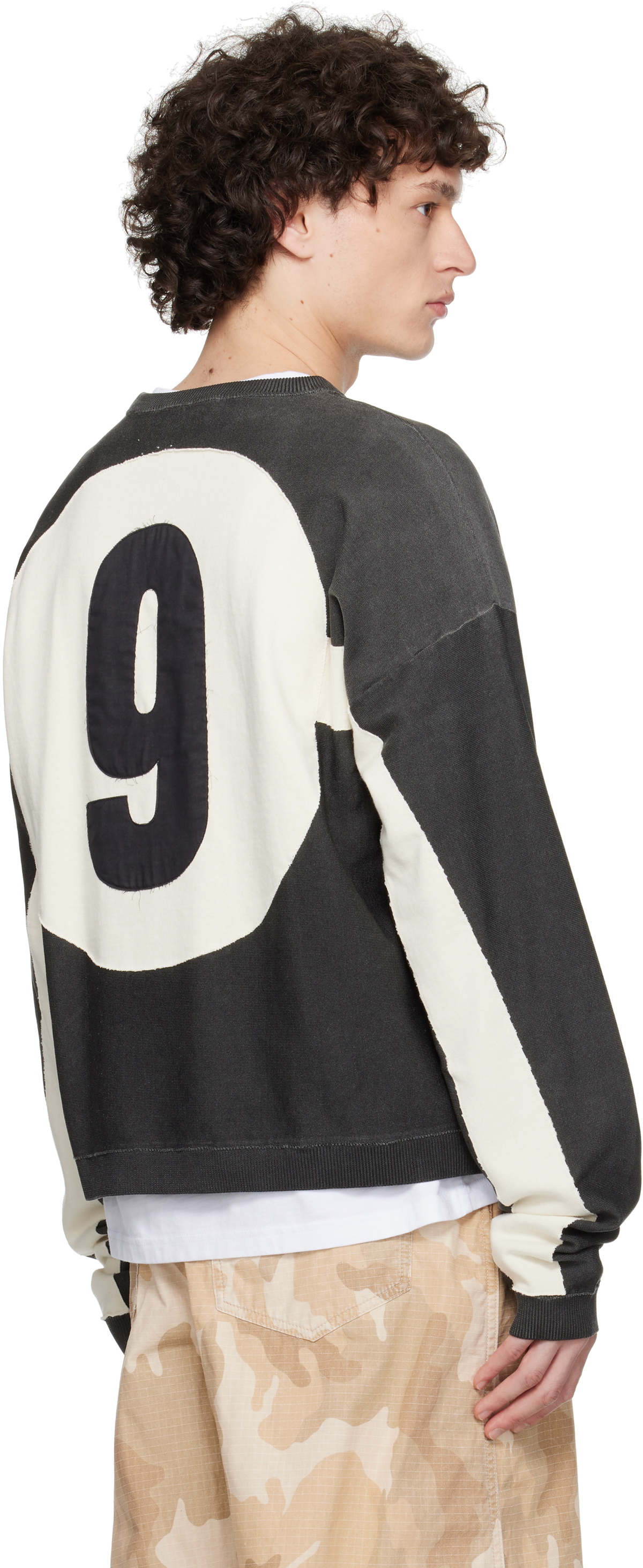 424 Black Soccer Knit Sweater 424